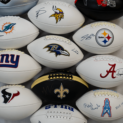 Signed NFL Football Collectibles & Memorabilia - RSA