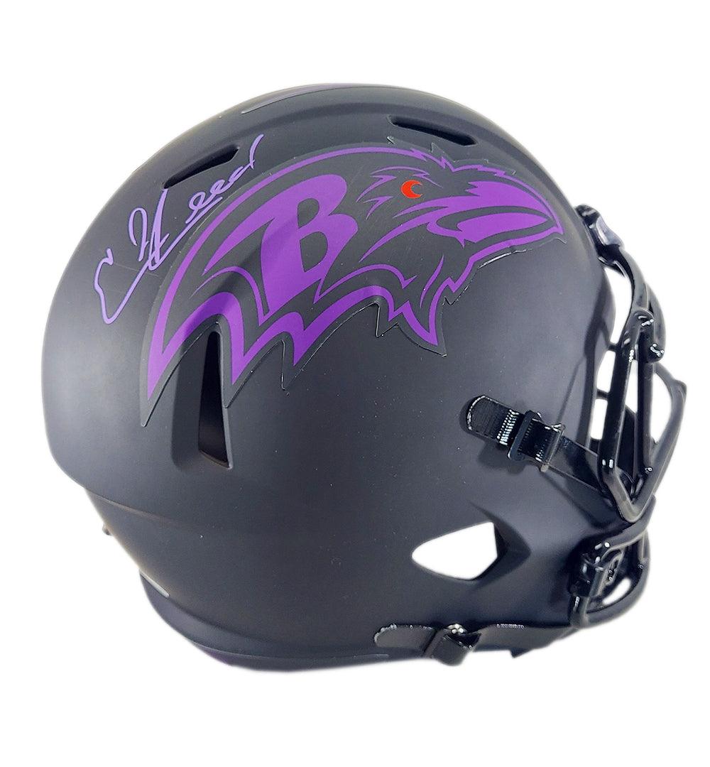 Ed Reed Signed Baltimore Ravens Eclipse Speed Full-Size Football Helme ...