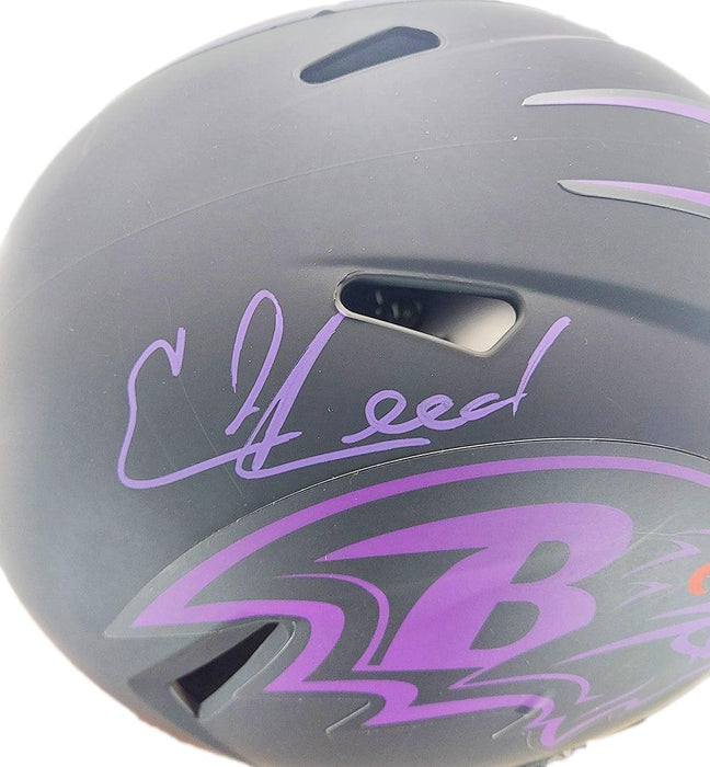 Ed Reed Signed Baltimore Ravens Eclipse Speed Full-Size Football Helme ...
