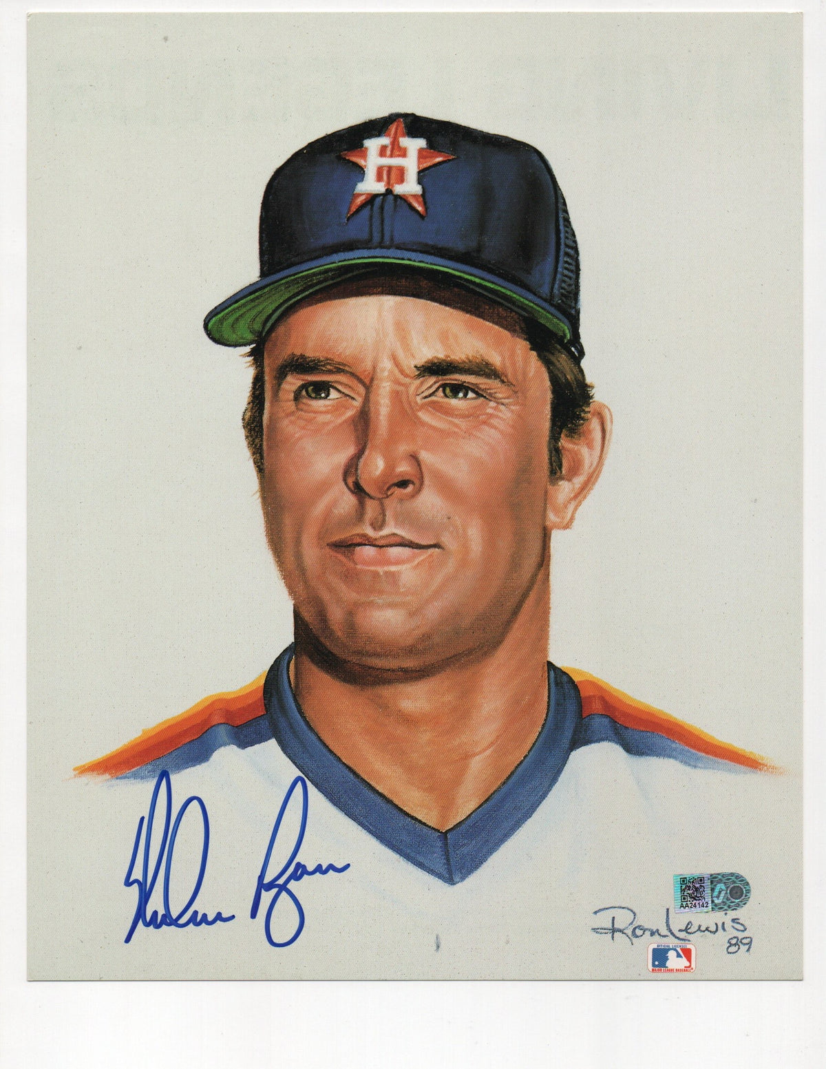 Nolan Ryan Signed Living Legends #4973 of 5000 8x10 Photo (AIV AA24142 ...