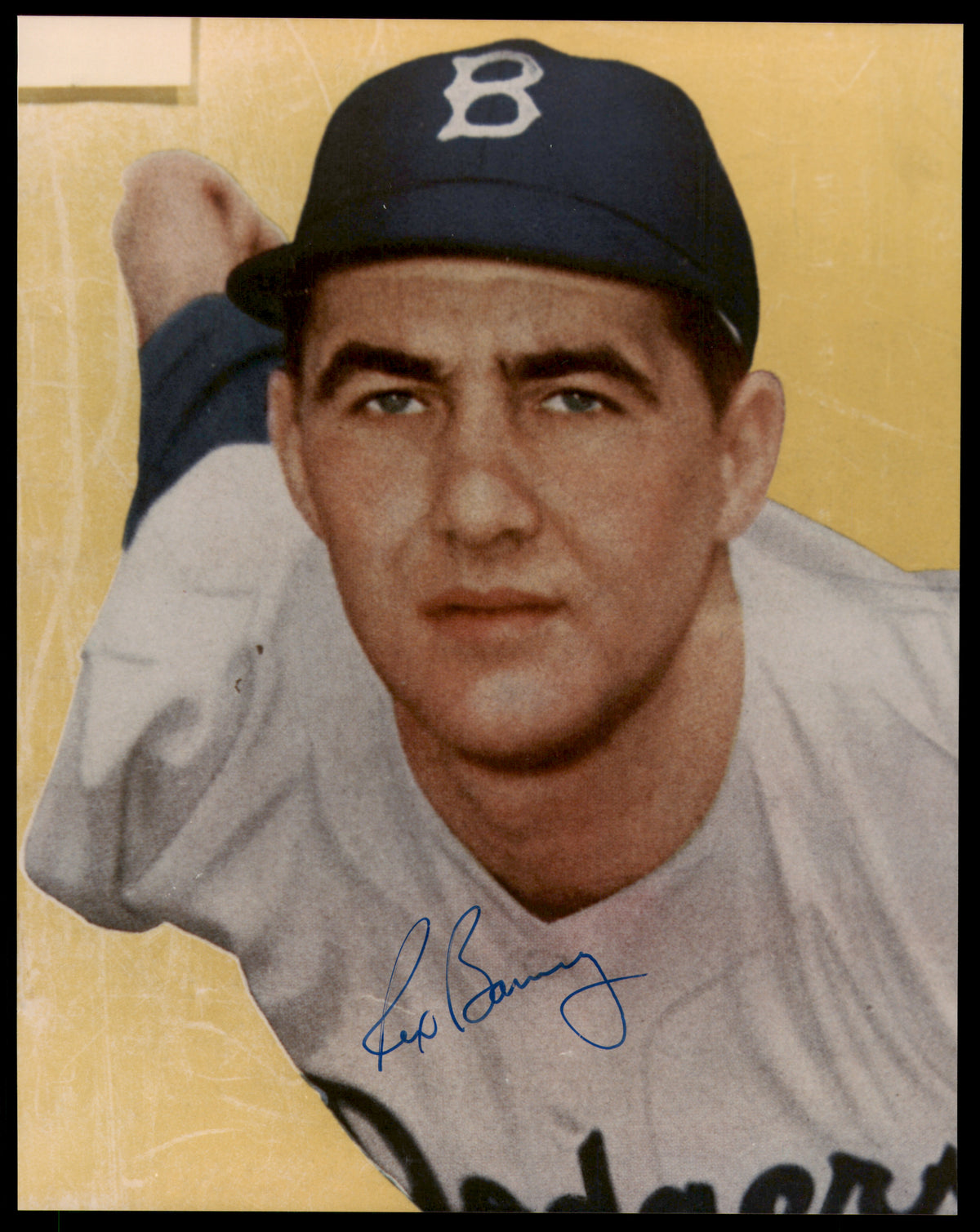 Rex Barney Autographed 8x10 Photo Brooklyn Dodgers — RSA