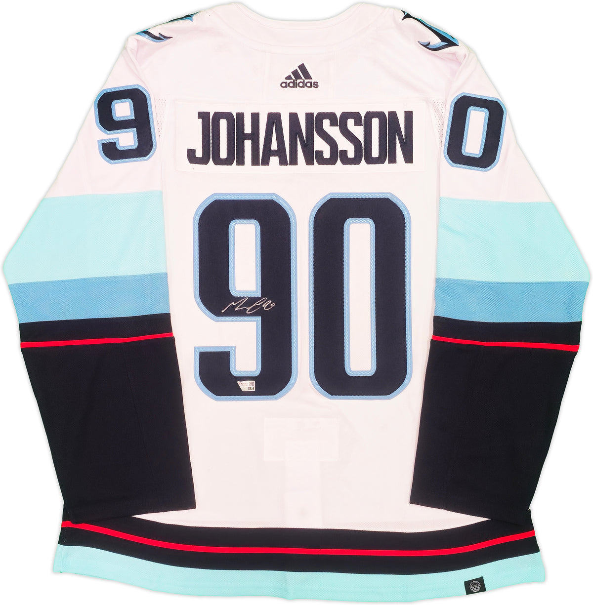 Seattle Kraken Marcus Johansson Autographed White Adidas Authentic Jer ...