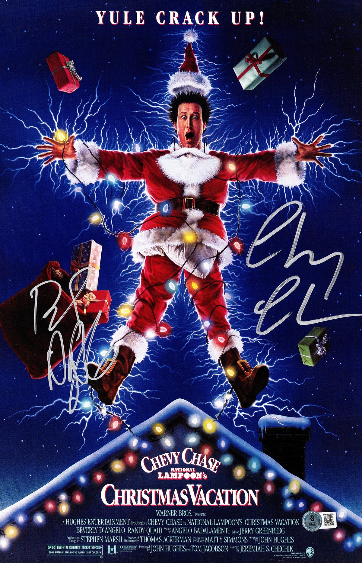 Chevy Chase & Beverly D'Angelo Autographed 11x17 Christmas Vacation Mo ...