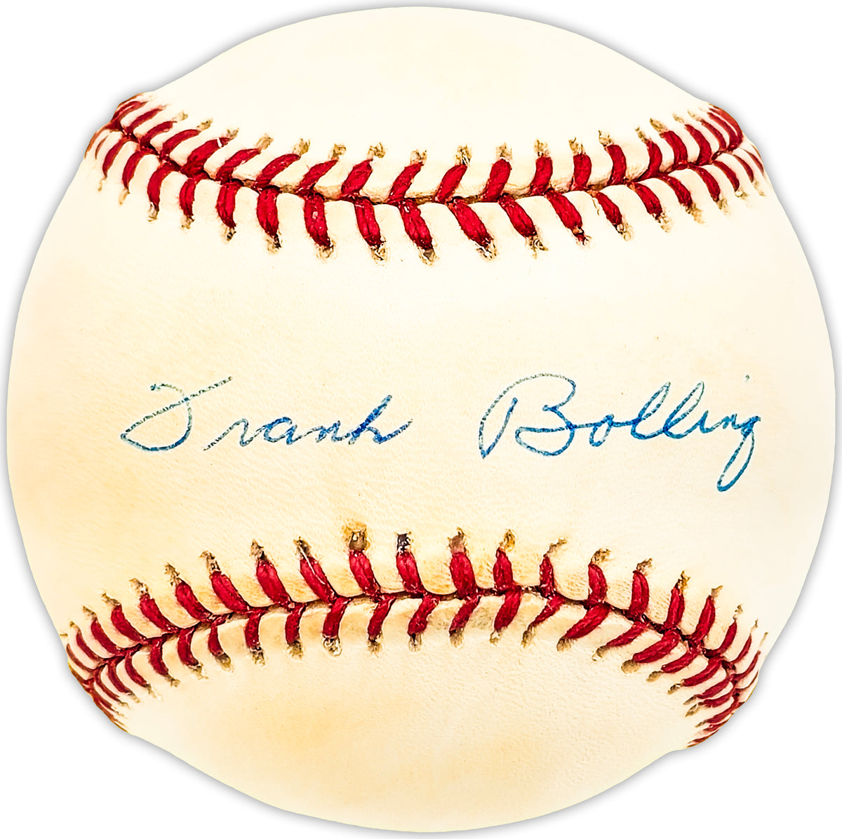 Frank Bolling Autographed Official AL Baseball Detroit Tigers, Atlanta ...