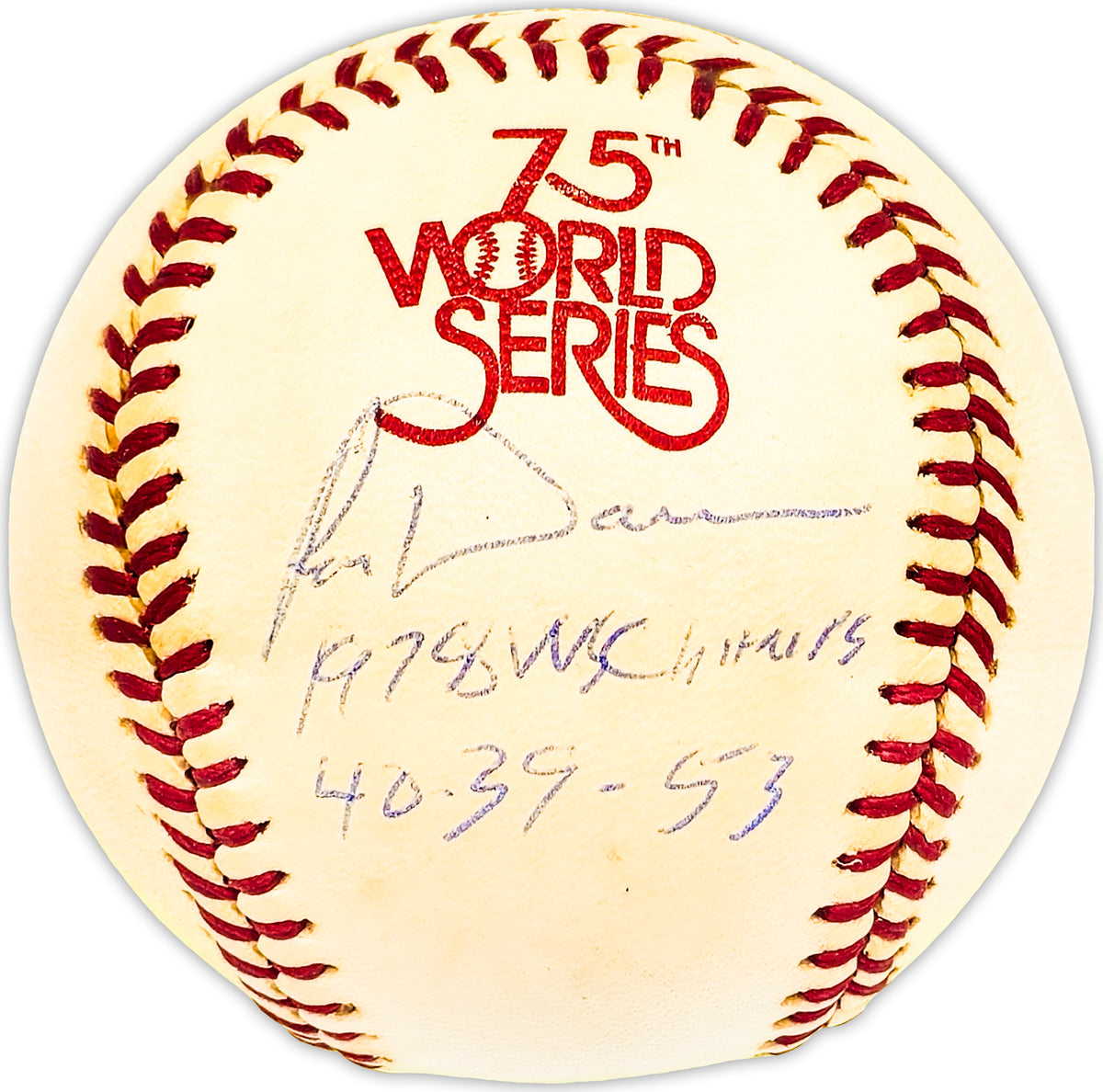 Ron Davis Autographed Official 1978 World Series Logo MLB Baseball New ...
