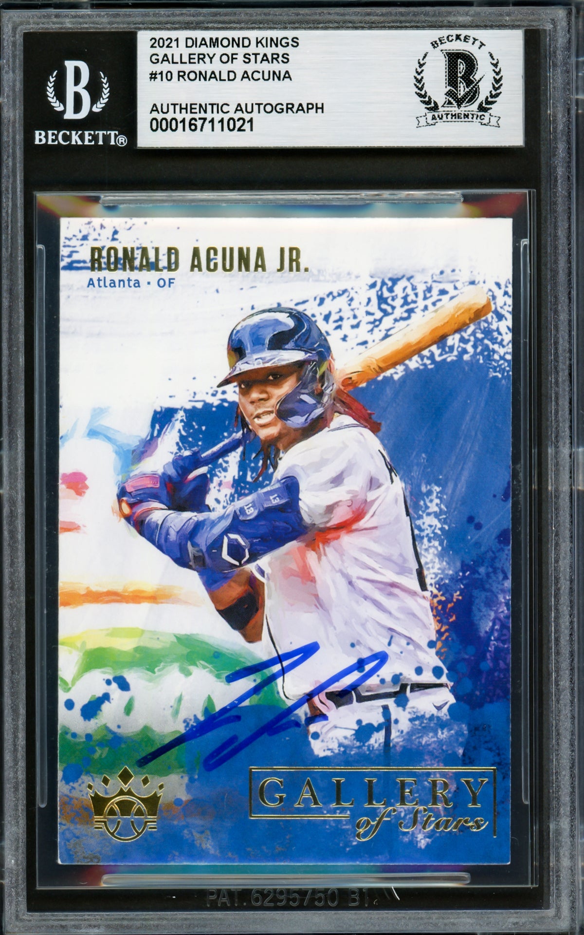 Ronald Acuna Jr. Autographed 2021 Diamond Kings Gallery of Stars Card — RSA