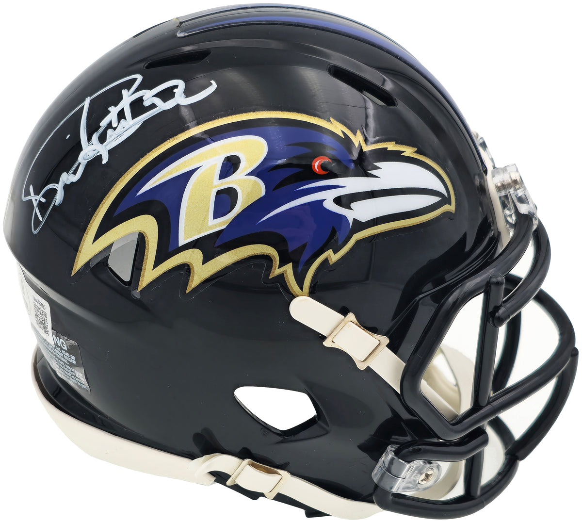 Derrick Henry Autographed Baltimore Ravens Black Speed Mini Helmet Bec ...