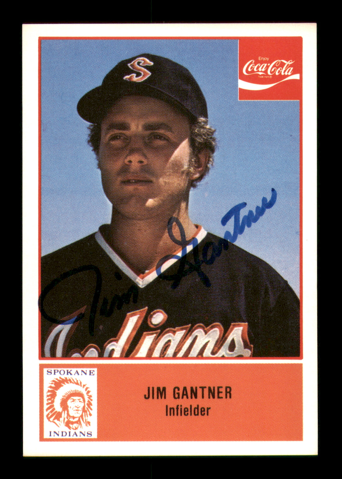 Jim Gantner Autographed 1977 Cramer Rookie Card #3 Spokane Indians — RSA