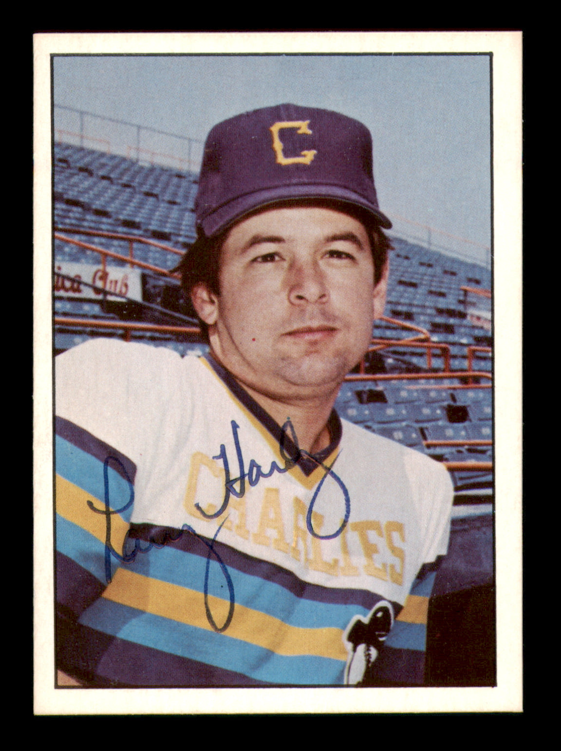 Larry Hardy Autographed 1978 TCMA Card #112 Charleston Charlies — RSA