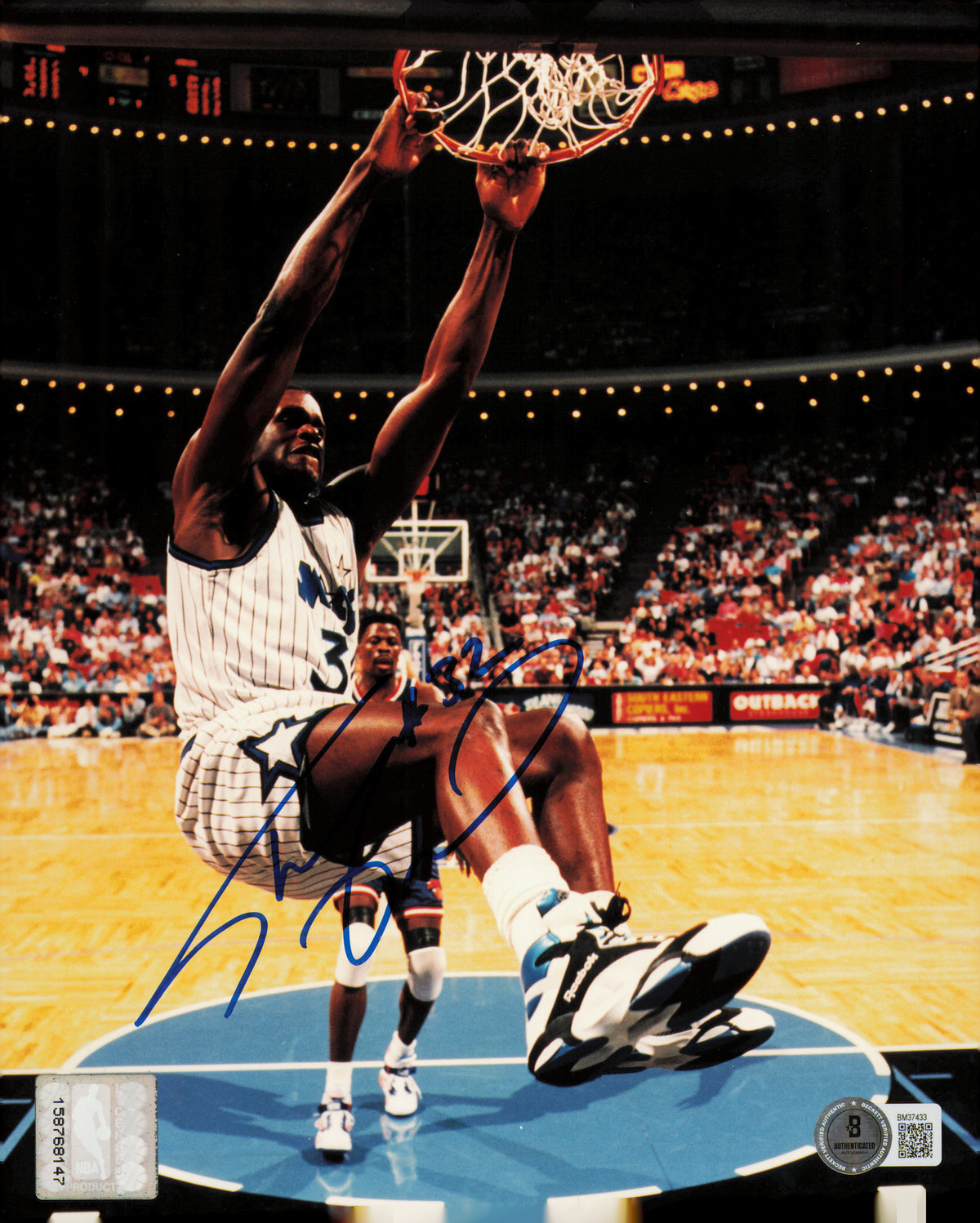Shaquille "Shaq" O'Neal Autographed 8x10 Photo Orlando Magic Beckett B ...
