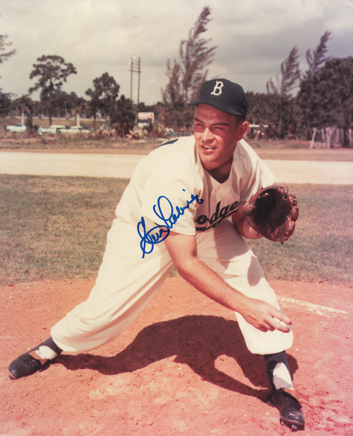 Clem Labine Autographed 8x10 Photo Brooklyn Dodgers — RSA