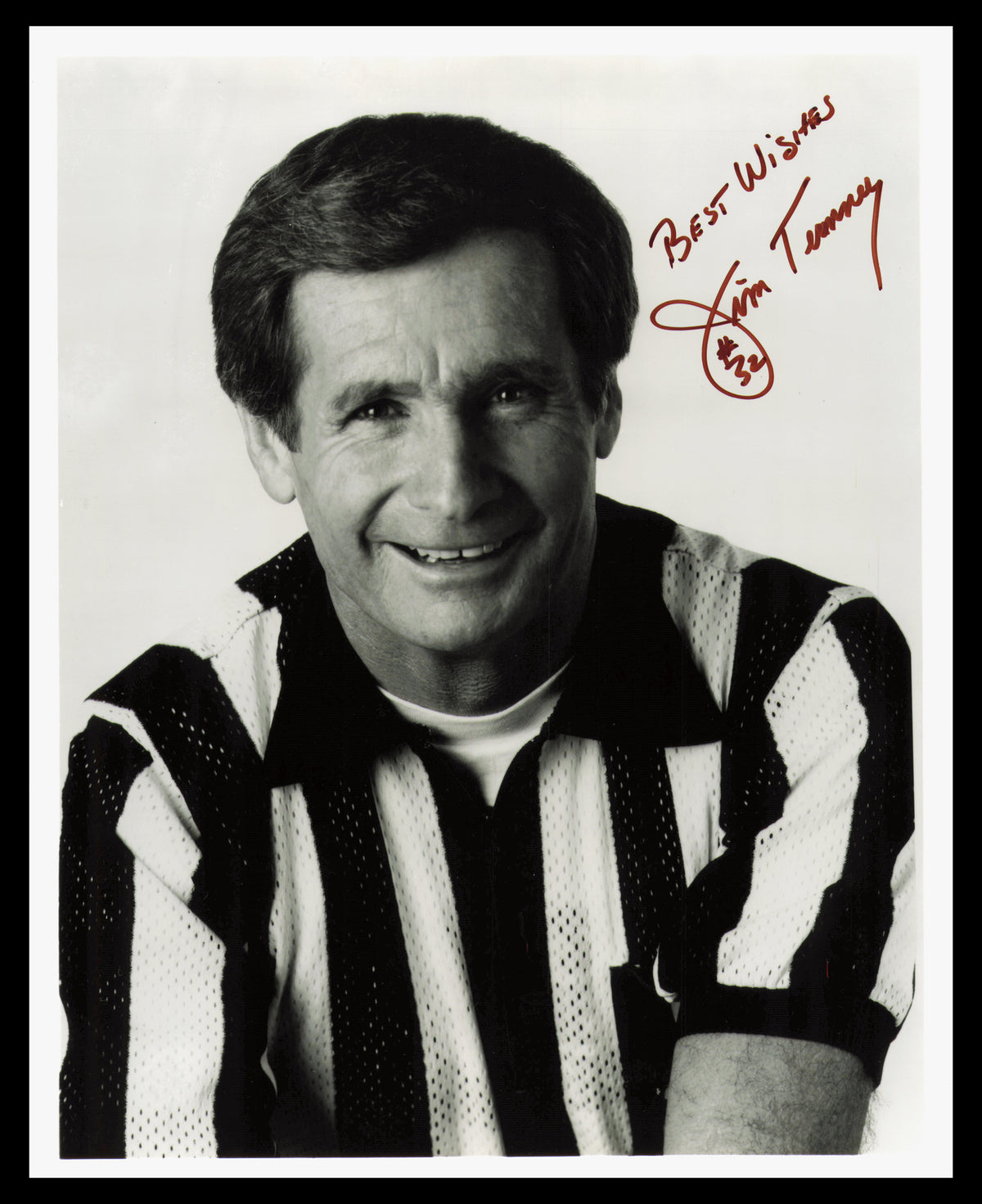 Jim Tunney Autographed 8x10 Photo NFL Referee "Best Wishes" — RSA