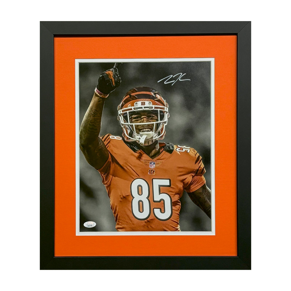Tee Higgins Signed Cincinnati Bengals Framed 11x14 Photo — RSA