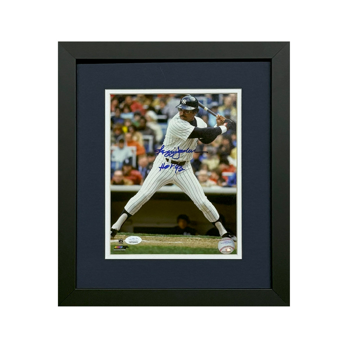 Reggie Jackson HOF 93 Signed New York Yankees Framed 8x10 Photo — RSA