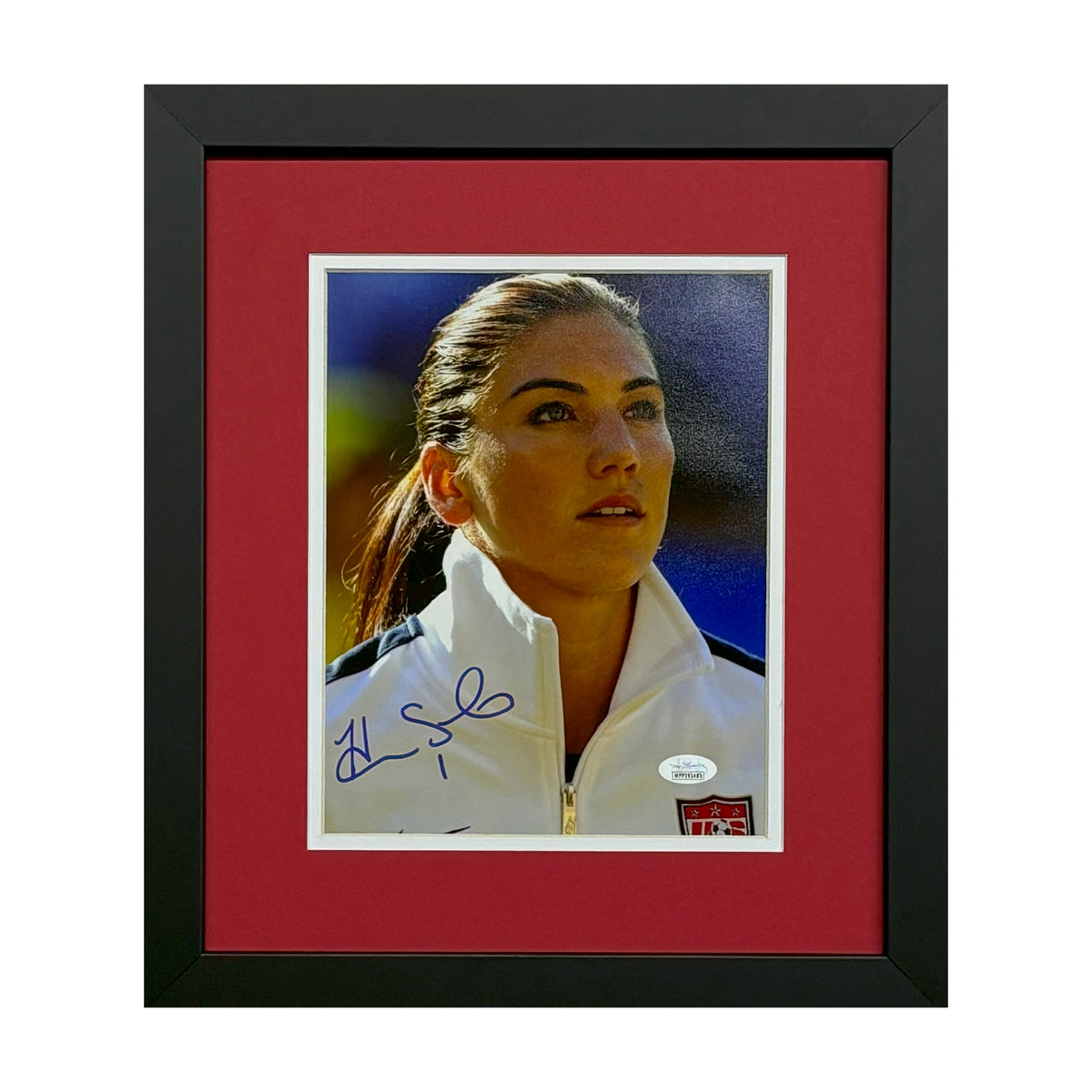 Hope Solo Signed USA Soccer Framed 8x10 Photo — RSA