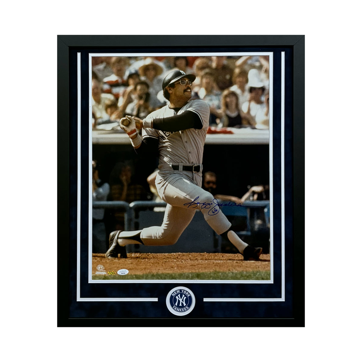 Reggie Jackson Hand Signed & Framed New York Yankees 16x20 Baseball Ph ...