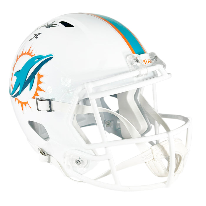 De'Von Achane Signed Miami Dolphins Speed Full-Size Replica Football H ...