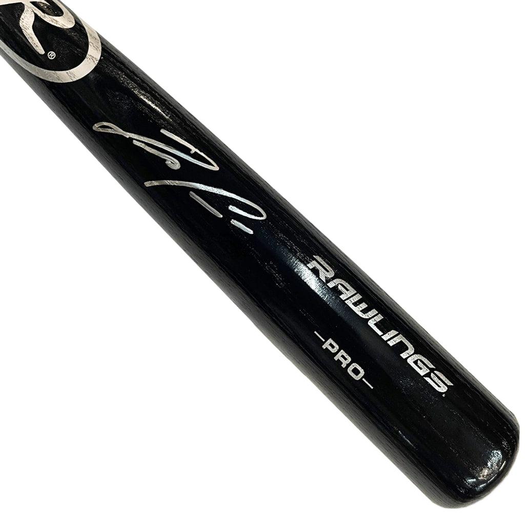 Ronald Acuna Jr. Signed Rawlings Black Baseball Bat (Beckett) — RSA