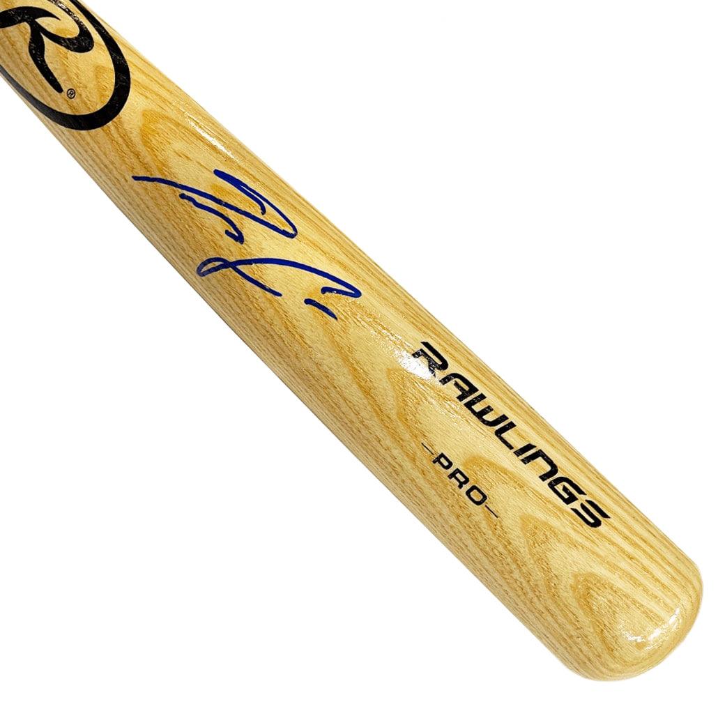 Ronald Acuna Jr. Signed Rawlings Blonde Baseball Bat (Beckett) — RSA