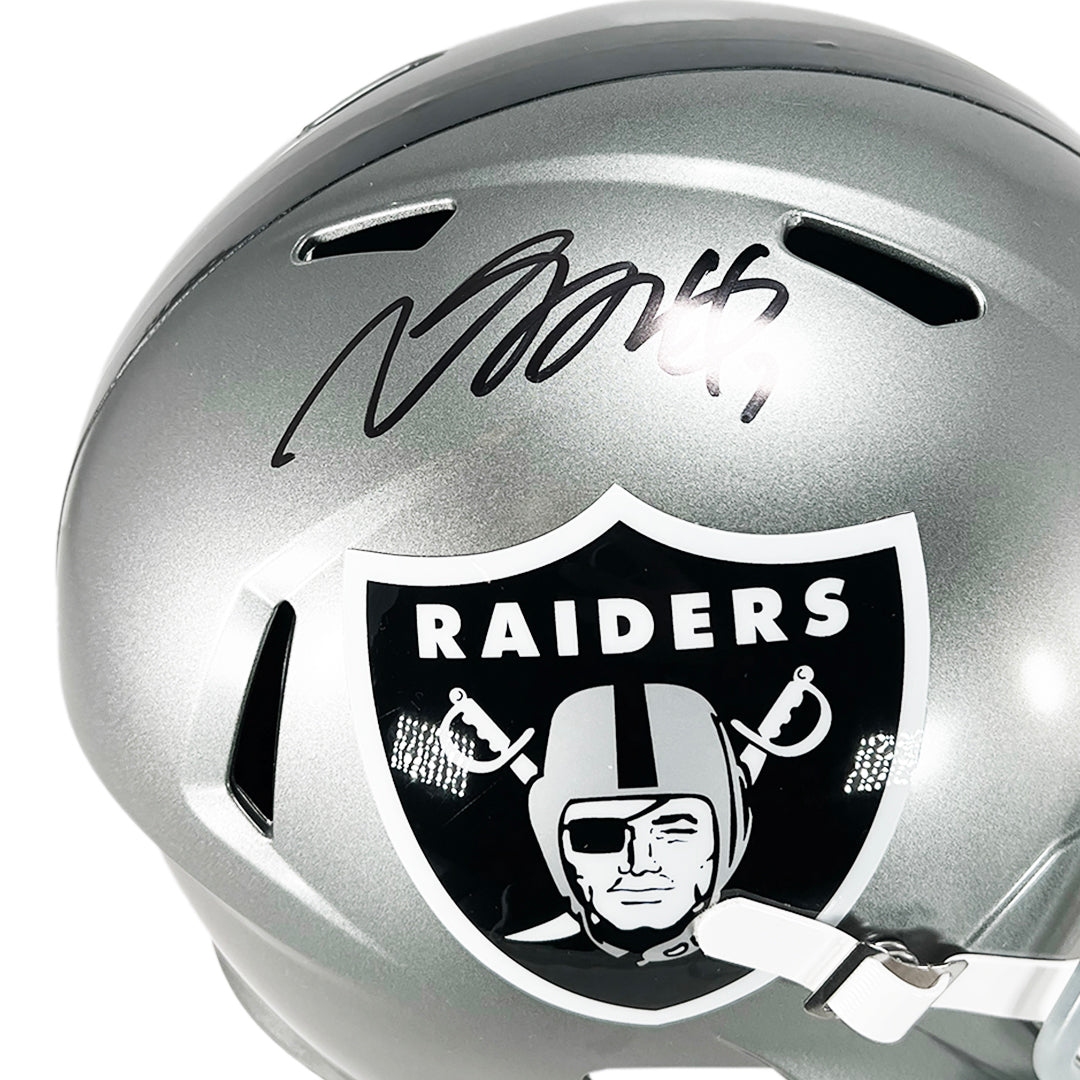 Davante Adams Signed Las Vegas Raiders Speed Full-Size Replica Footbal ...