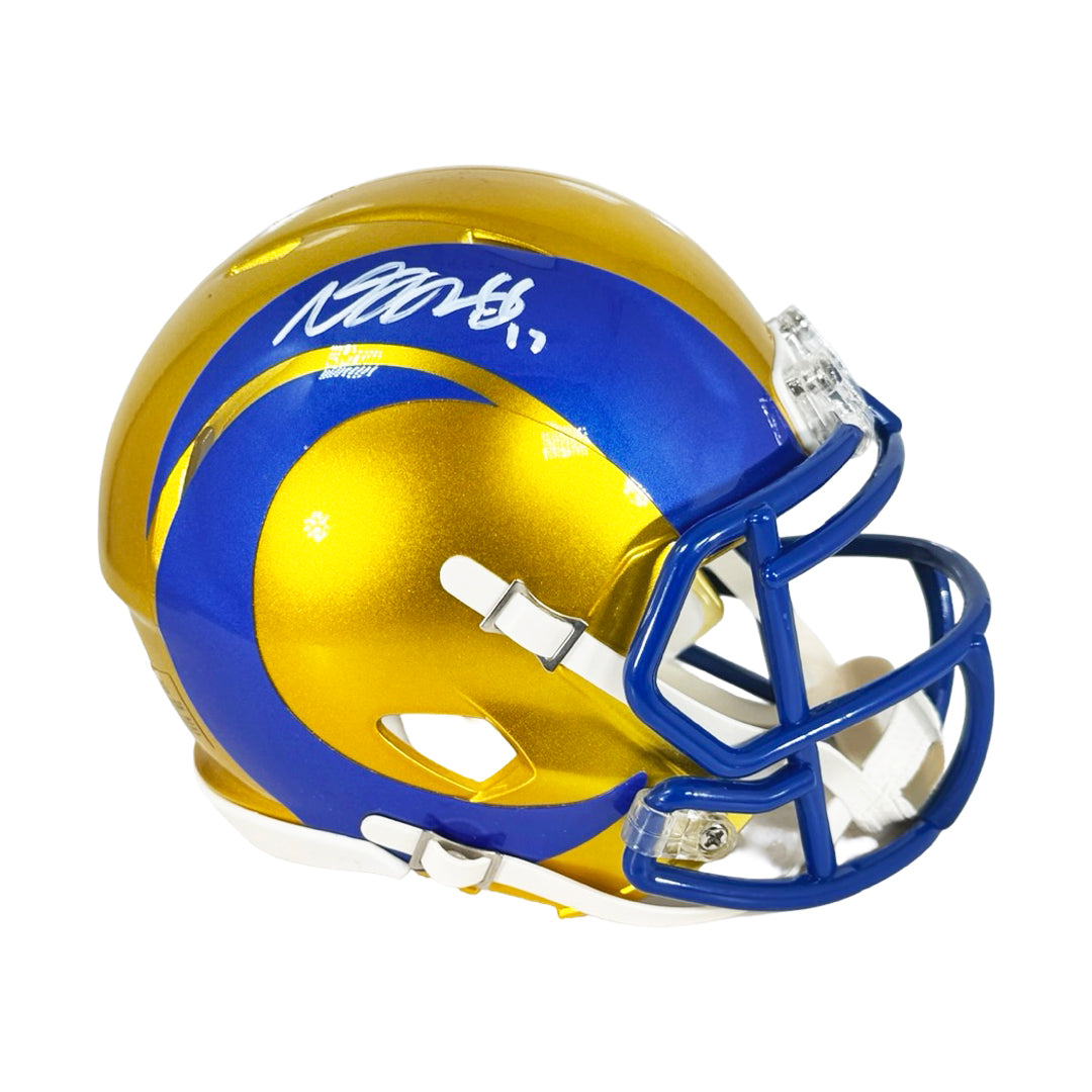 Davante Adams Signed Los Angeles Rams Flash Mini Football Helmet (JSA ...