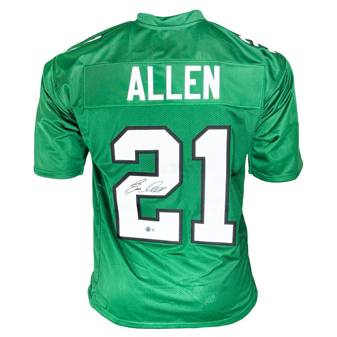 Eric Allen Signed Philadelphia Green Football Jersey (Beckett) — RSA