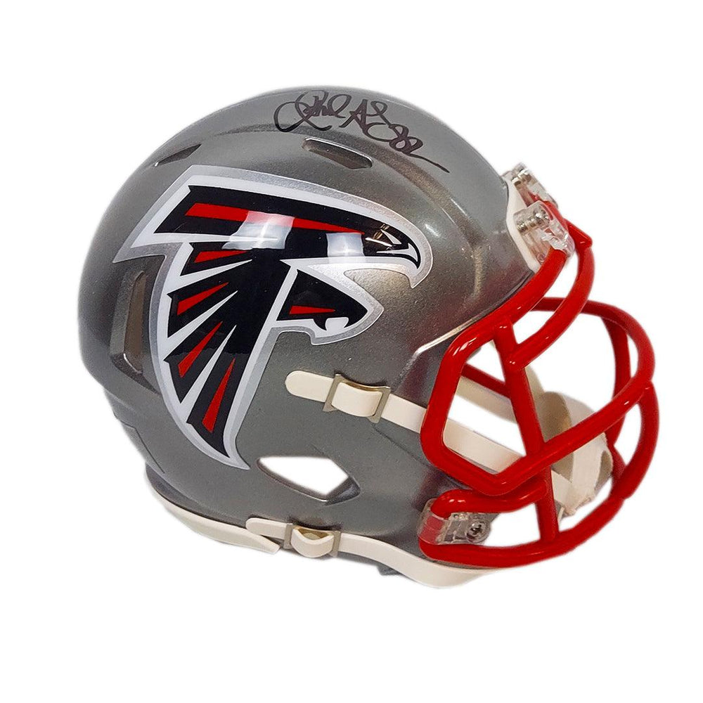 Jamal Anderson Signed Atlanta Falcons Flash Speed Mini Football Helmet ...