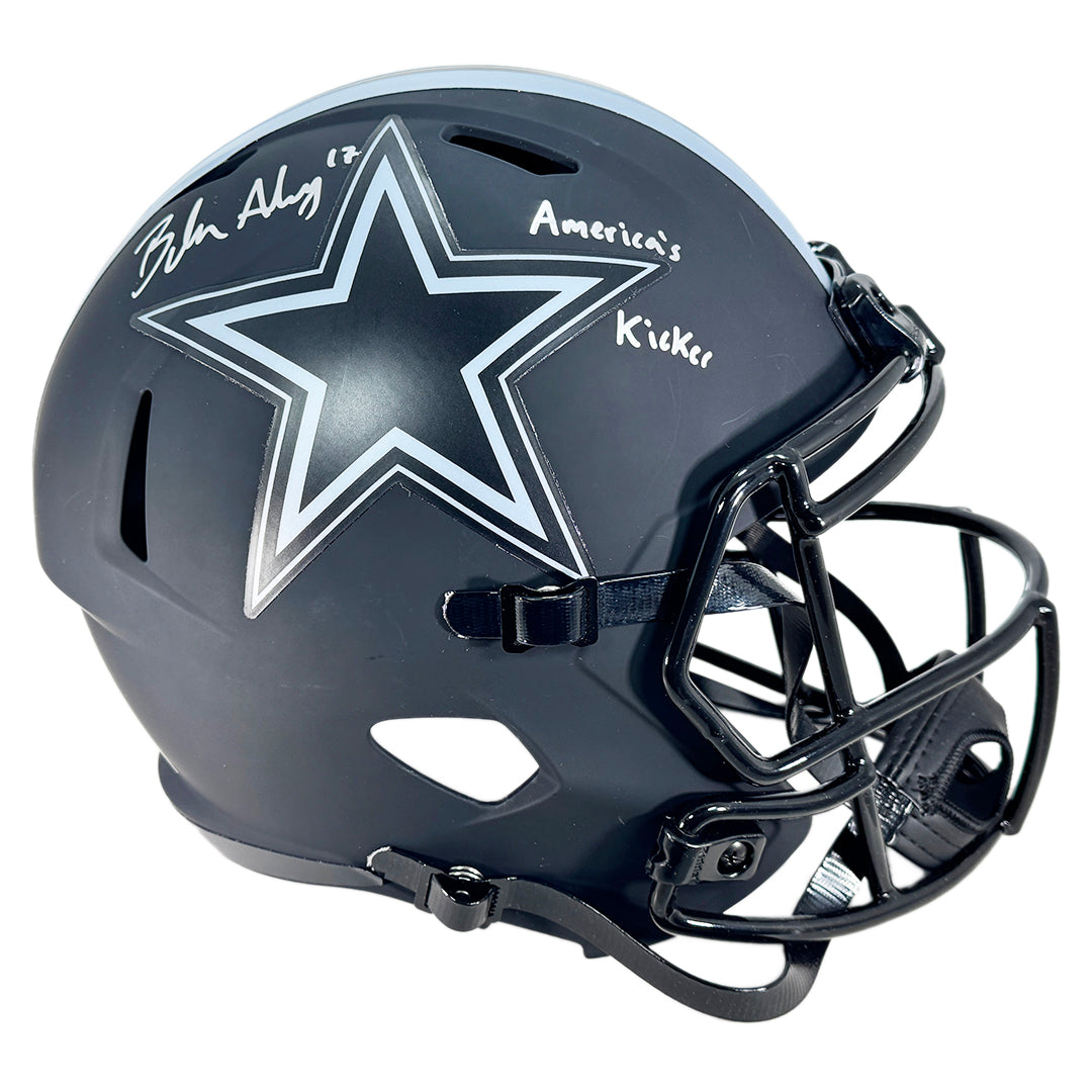 Brandon Aubrey Signed Americas Kicker Inscription Dallas Cowboys Eclip ...