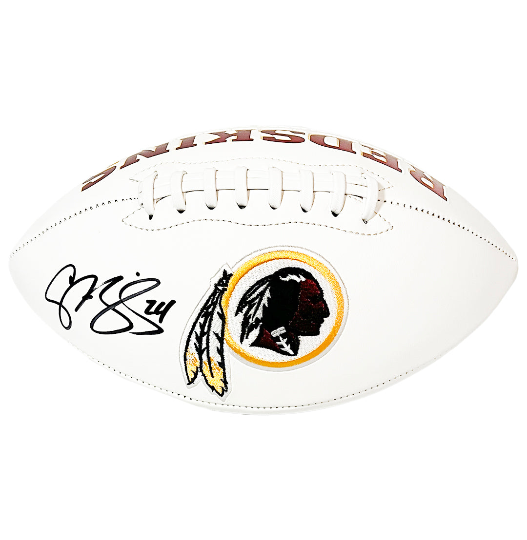 Champ Bailey Signed Washington Redskins Official NFL Team Logo White F ...
