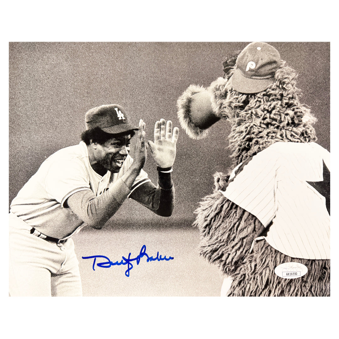Dusty Baker Signed Los Angeles Pose 1 Baseball 8x10 Photo (JSA) — RSA