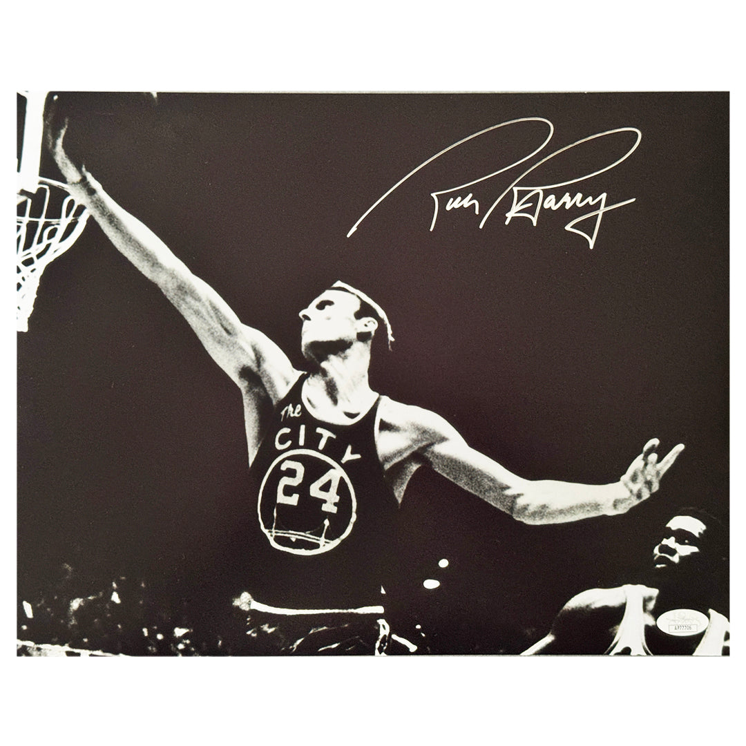Rick Barry Signed Pose 1 Basketball 11x14 Photo (JSA) — RSA