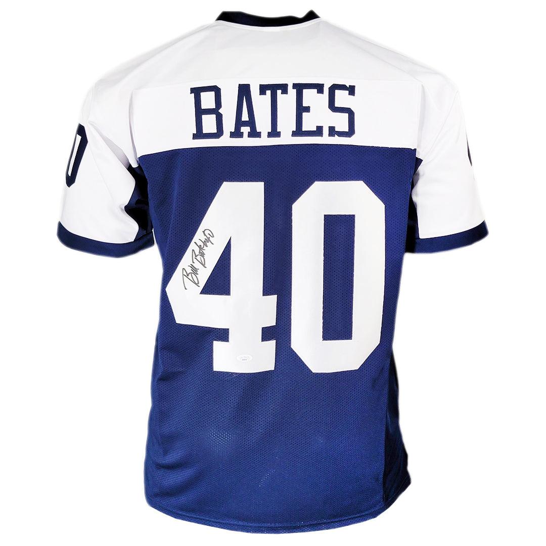 Bill Bates Signed Dallas Thanksgiving Football Jersey (JSA) — RSA