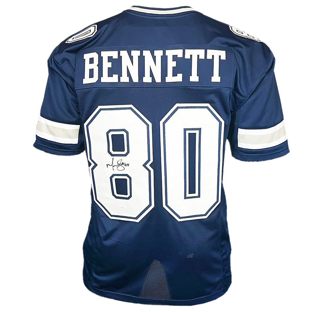 Martellus Bennett Signed Dallas Blue Football Jersey (JSA) — RSA