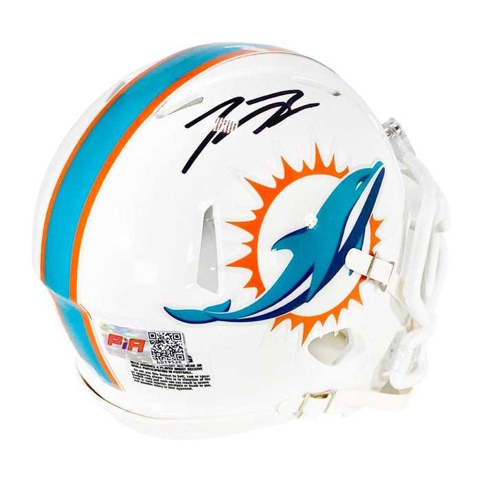 Braxton Berrios Signed Miami Dolphins Speed Mini Football Helmet (JSA ...