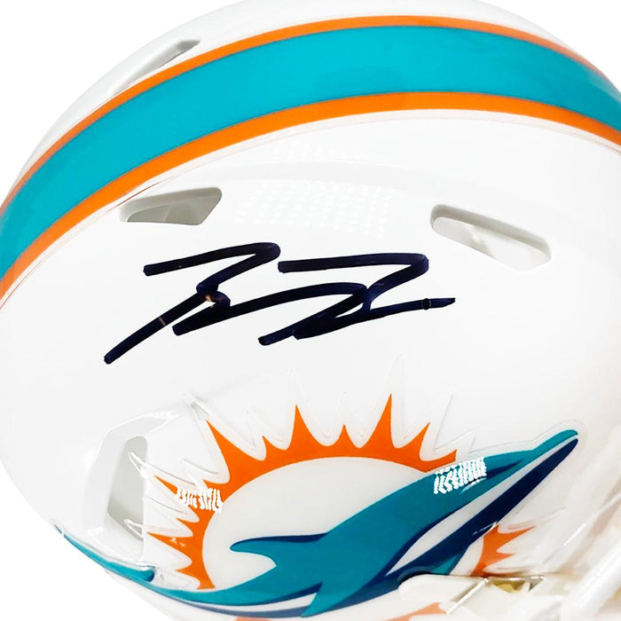 Braxton Berrios Signed Miami Dolphins Speed Mini Football Helmet (JSA ...