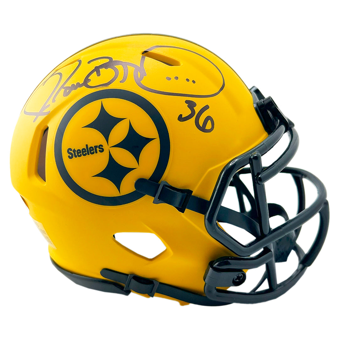 Jerome Bettis Signed Pittsburgh Steelers Rave Mini Football Helmet (JS ...