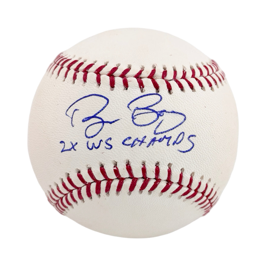 Bruce Bochy Signed 2x WS Champs Inscription Rawlings Official Major Le ...