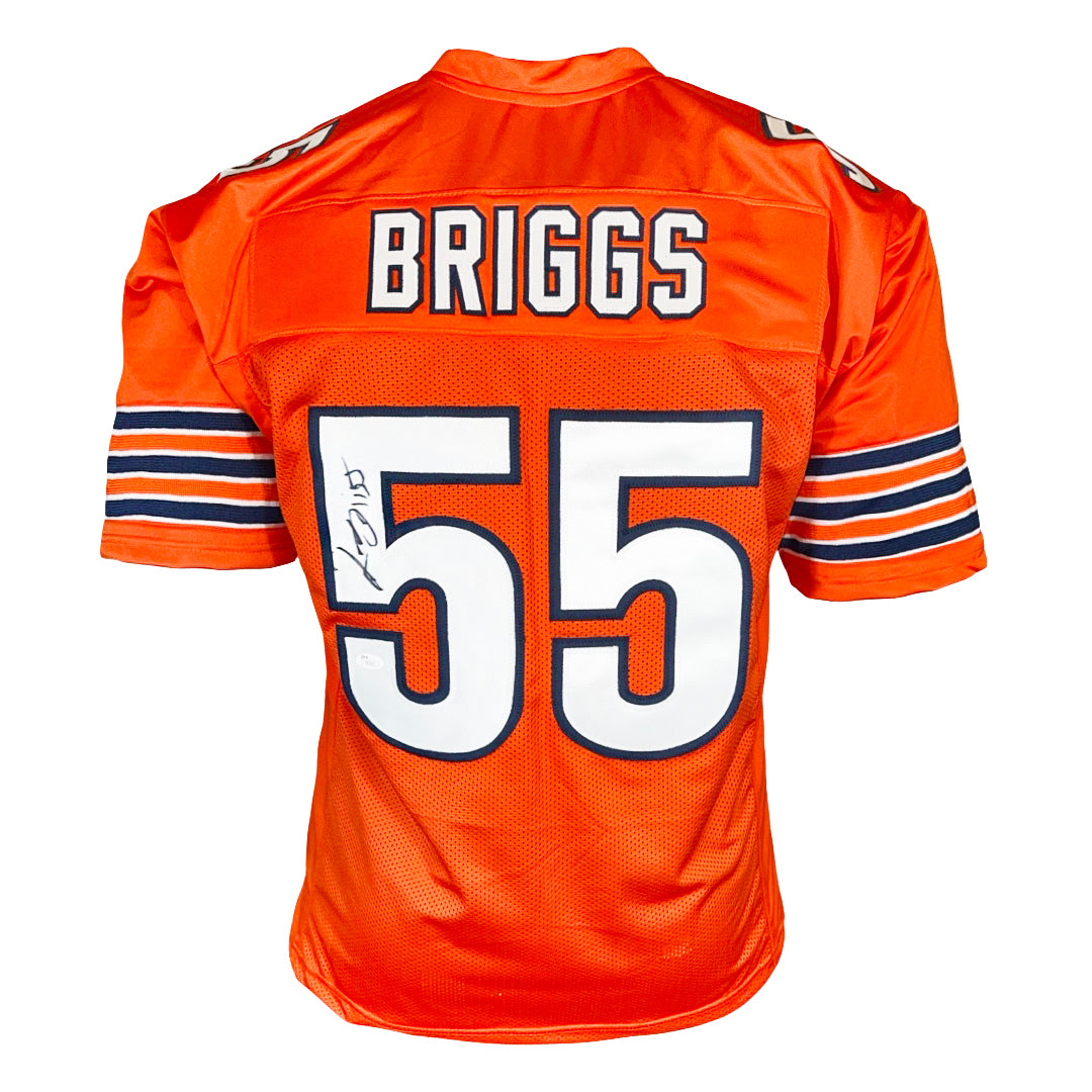 Lance Briggs Signed Chicago Orange Football Jersey (JSA) — RSA