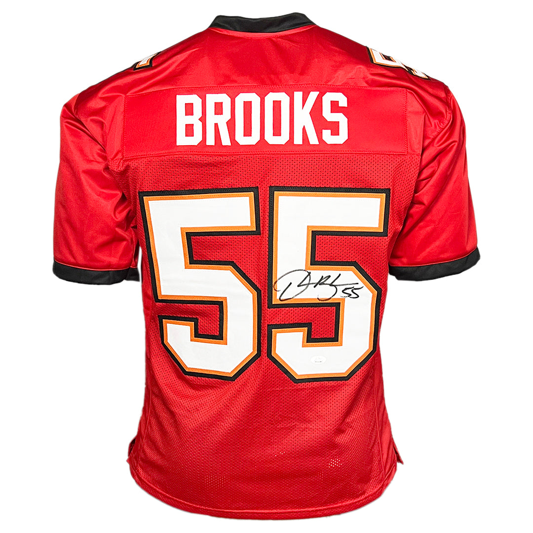 Derrick Brooks Signed Tampa Bay Red Football Jersey (JSA) — RSA