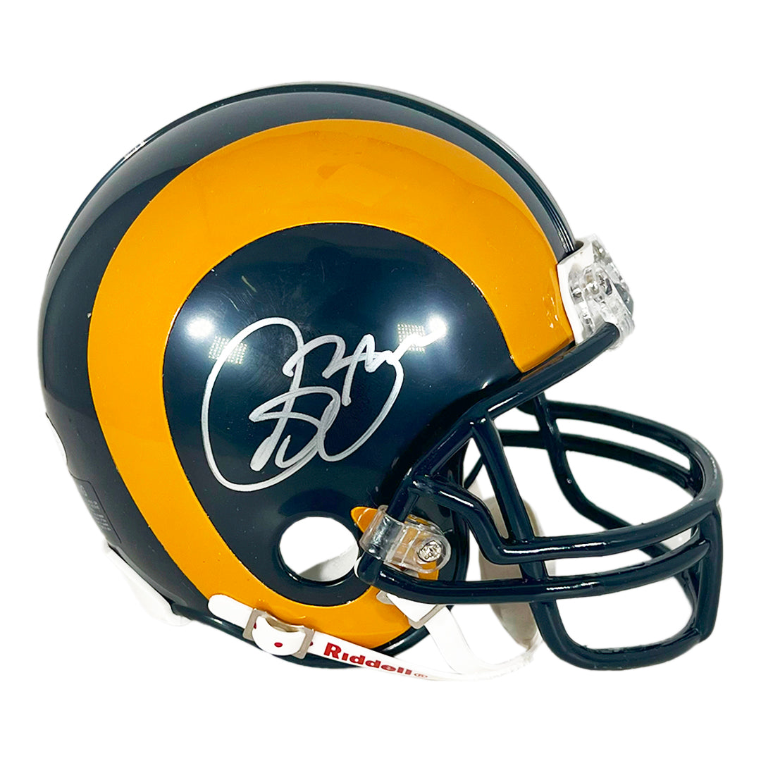 Isaac Bruce Signed St. Louis Rams Throwback Mini Football Helmet (JSA ...