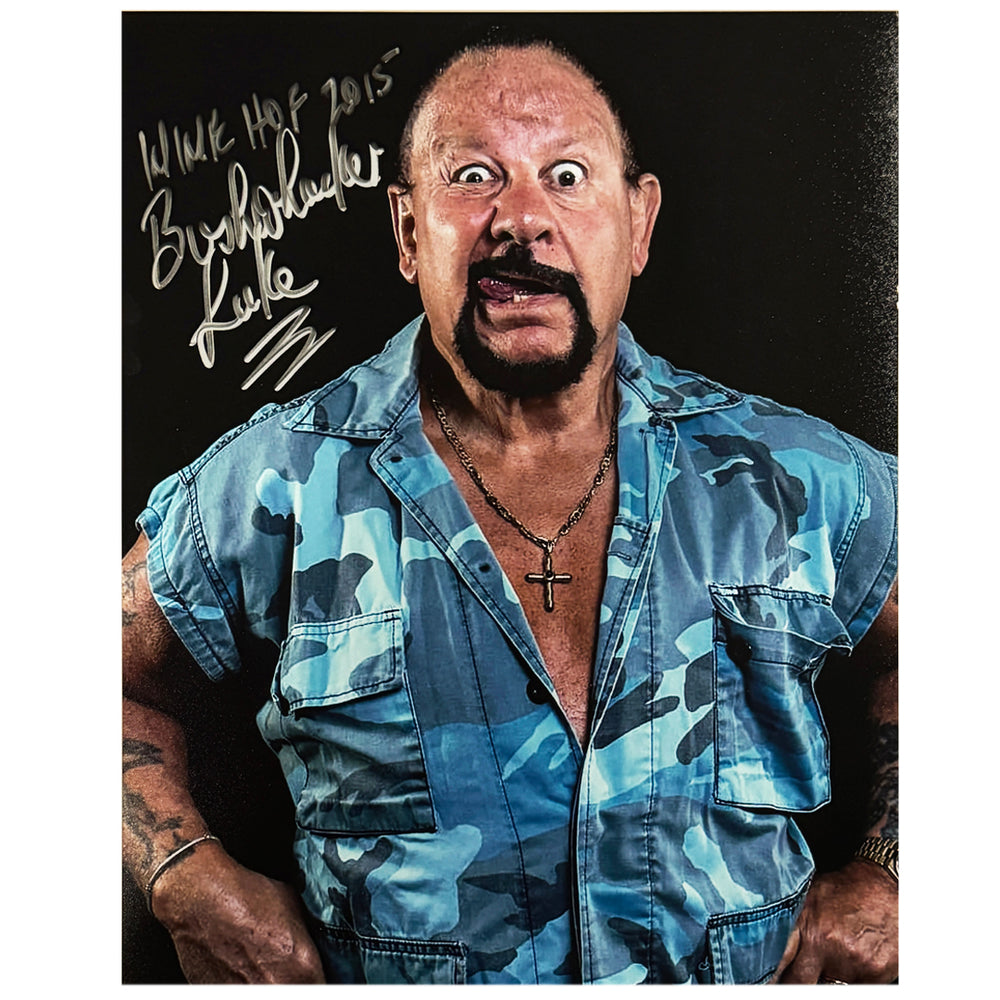 Bushwacker Luke Signed WWE HOF 2015 Inscription Pose 6 Wrestling 8x10 — RSA