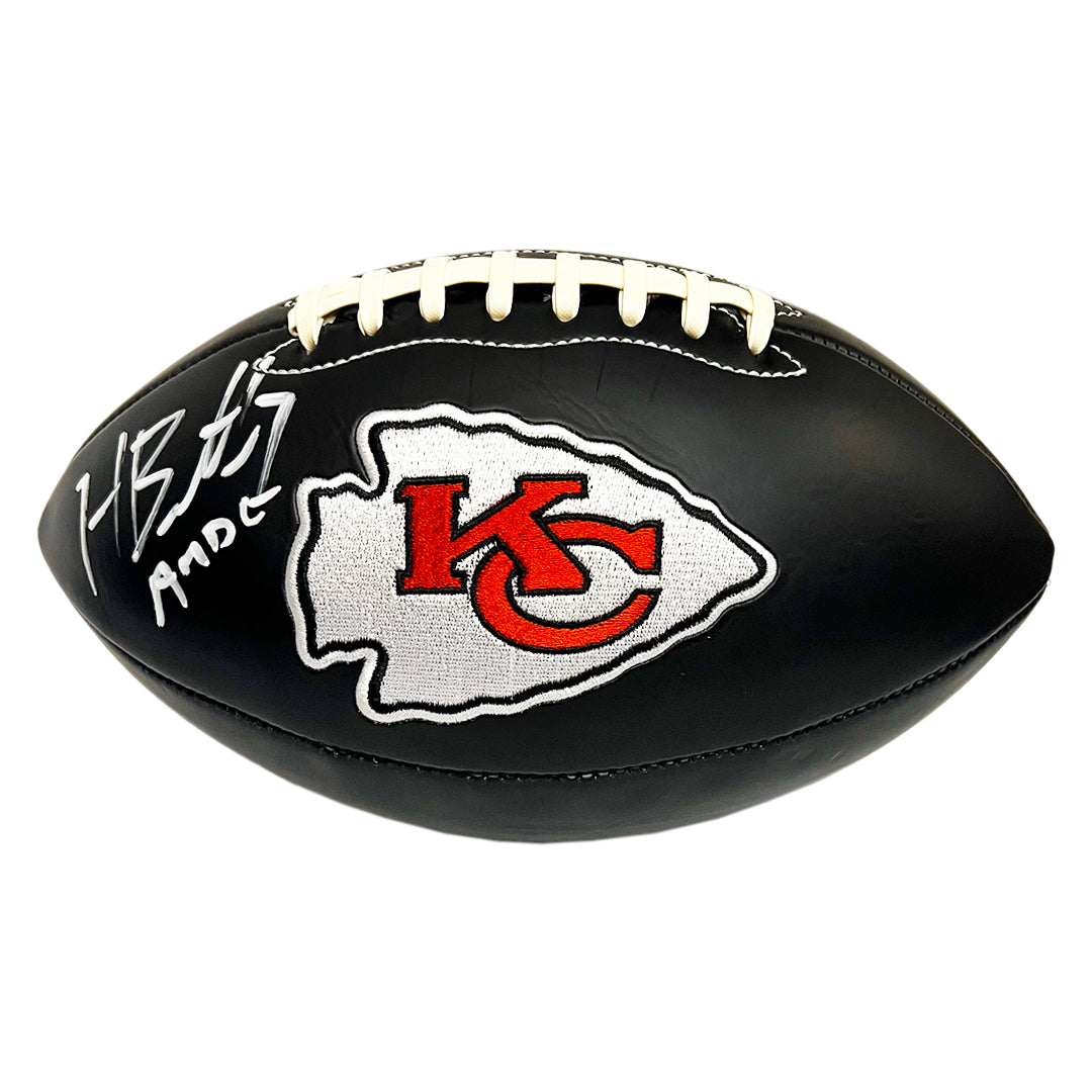 Harrison Butker Signed Kansas City Chiefs Official NFL Team Logo Black ...