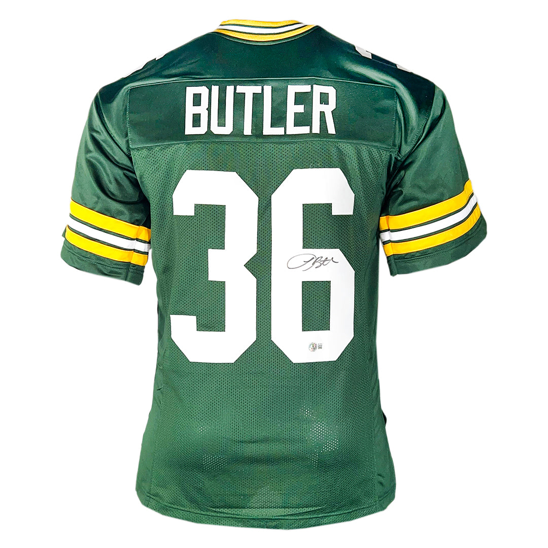 Leroy Butler Signed Green Bay Green Football Jersey (Beckett) — RSA