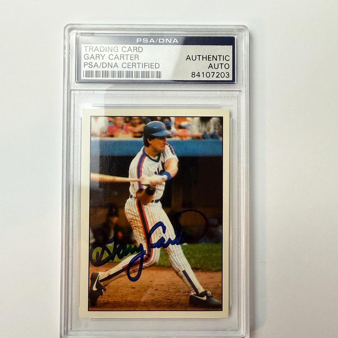 Gary Carter Signed 1986 TCMA Card PSA Auto Authentic — RSA