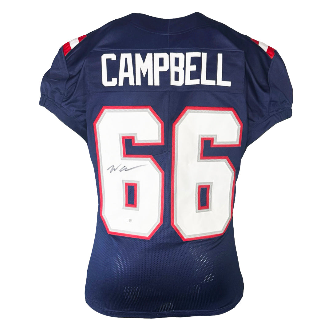 Will Campbell Signed New England Navy Football Jersey (JSA) — RSA