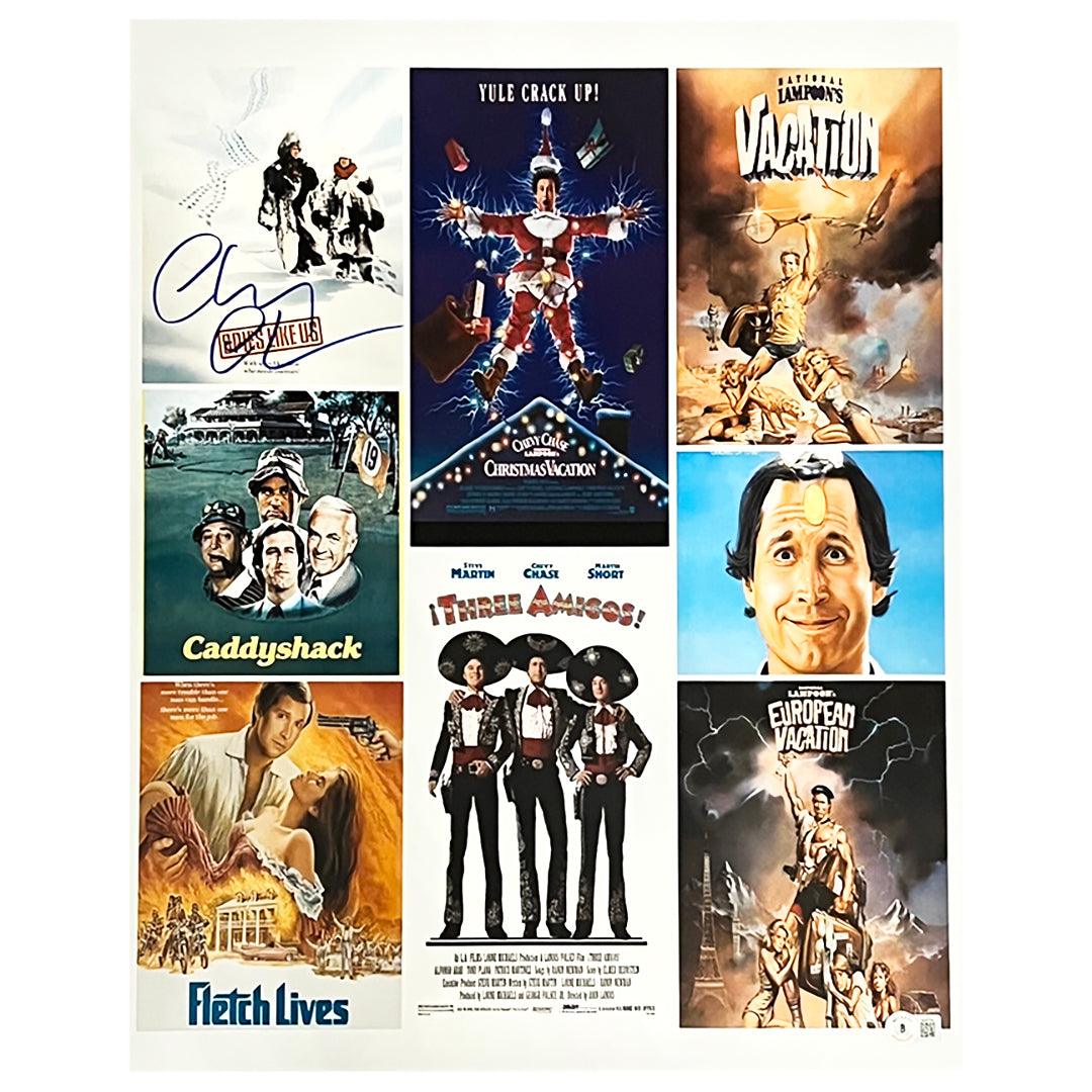 Chevy Chase Signed Movie Collage 16x20 Photo (Beckett) — RSA