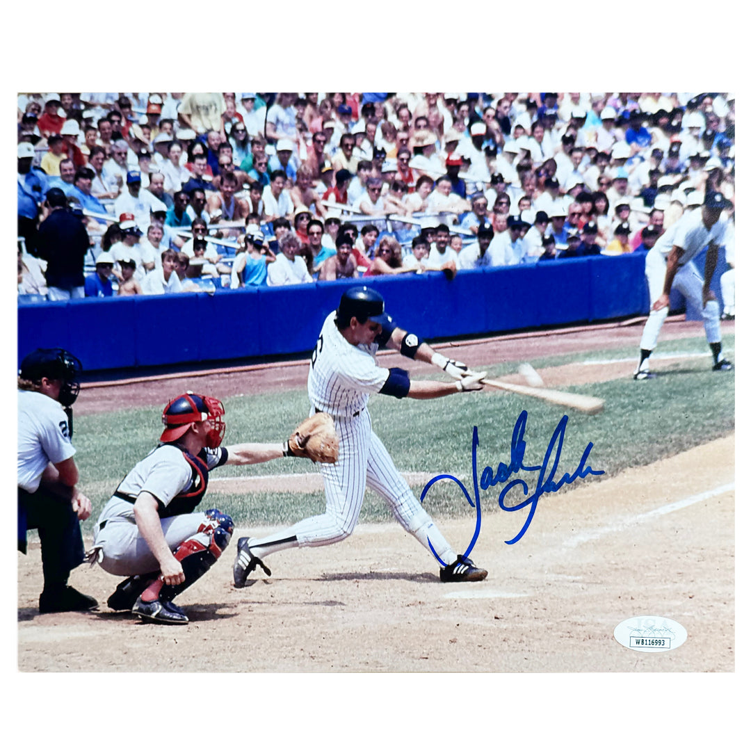 Jack Clark Signed New York Pose 2 Baseball 8x10 Photo (JSA) — RSA
