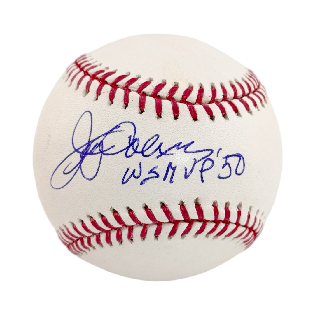 Jerry Coleman Signed WS MVP 50 Inscription Rawlings Official Major Lea ...
