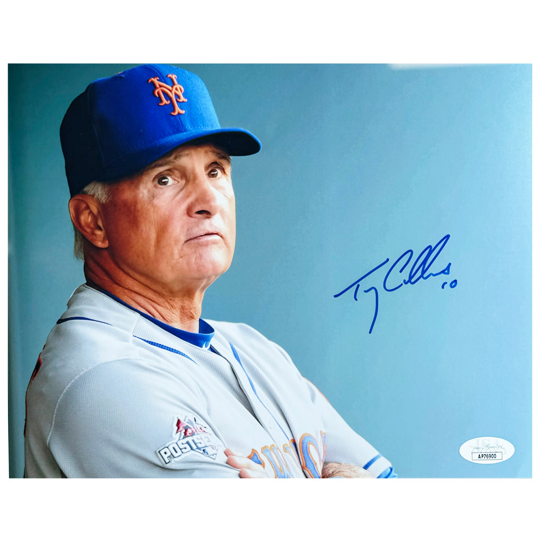 Terry Collins Signed New York Pose 3 Baseball 8x10 Photo (JSA) — RSA