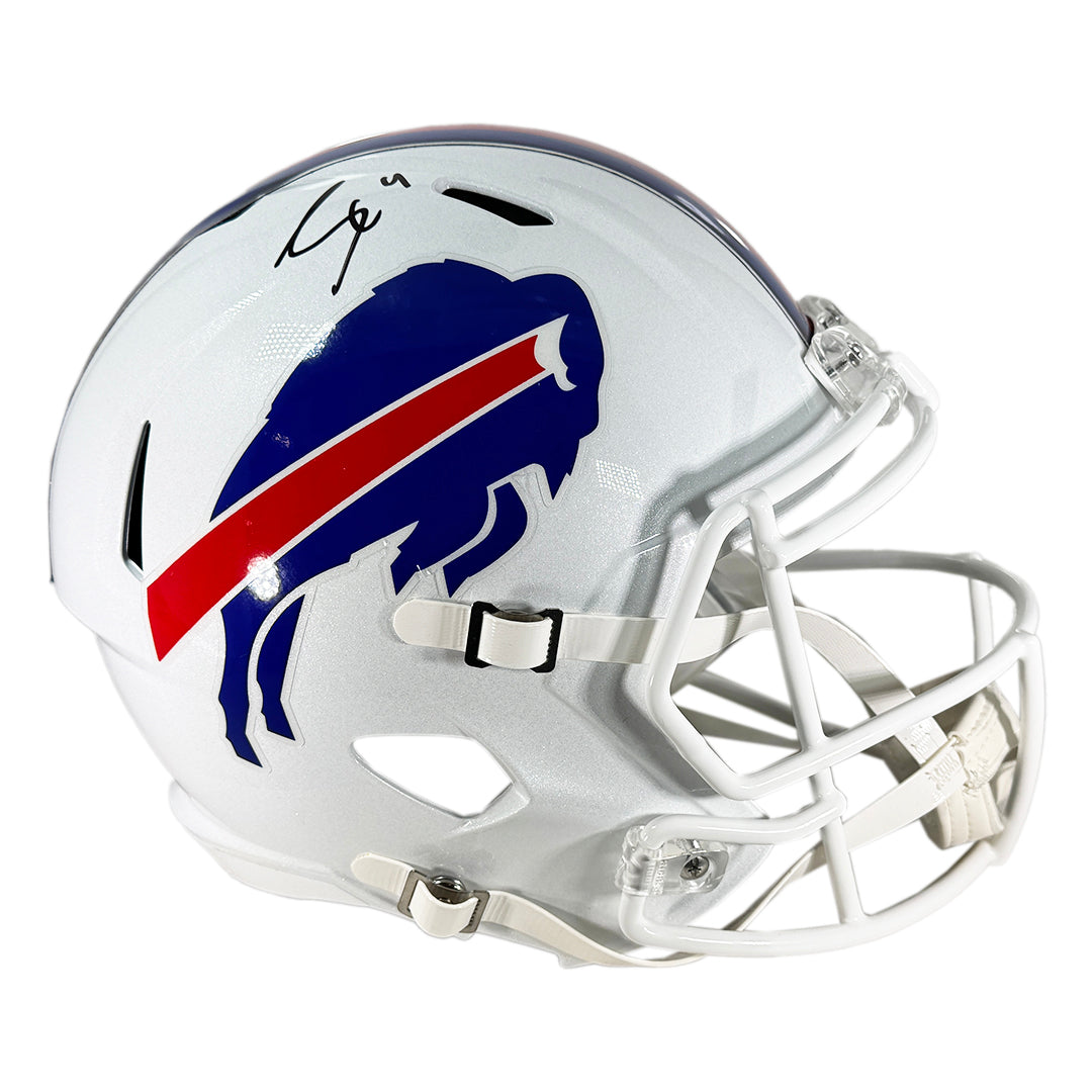 James Cook Signed Buffalo Bills Speed Full-Size Replica Football Helme ...